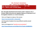 Egyptian Scholastic Test (EST) Resources – 1 File Download